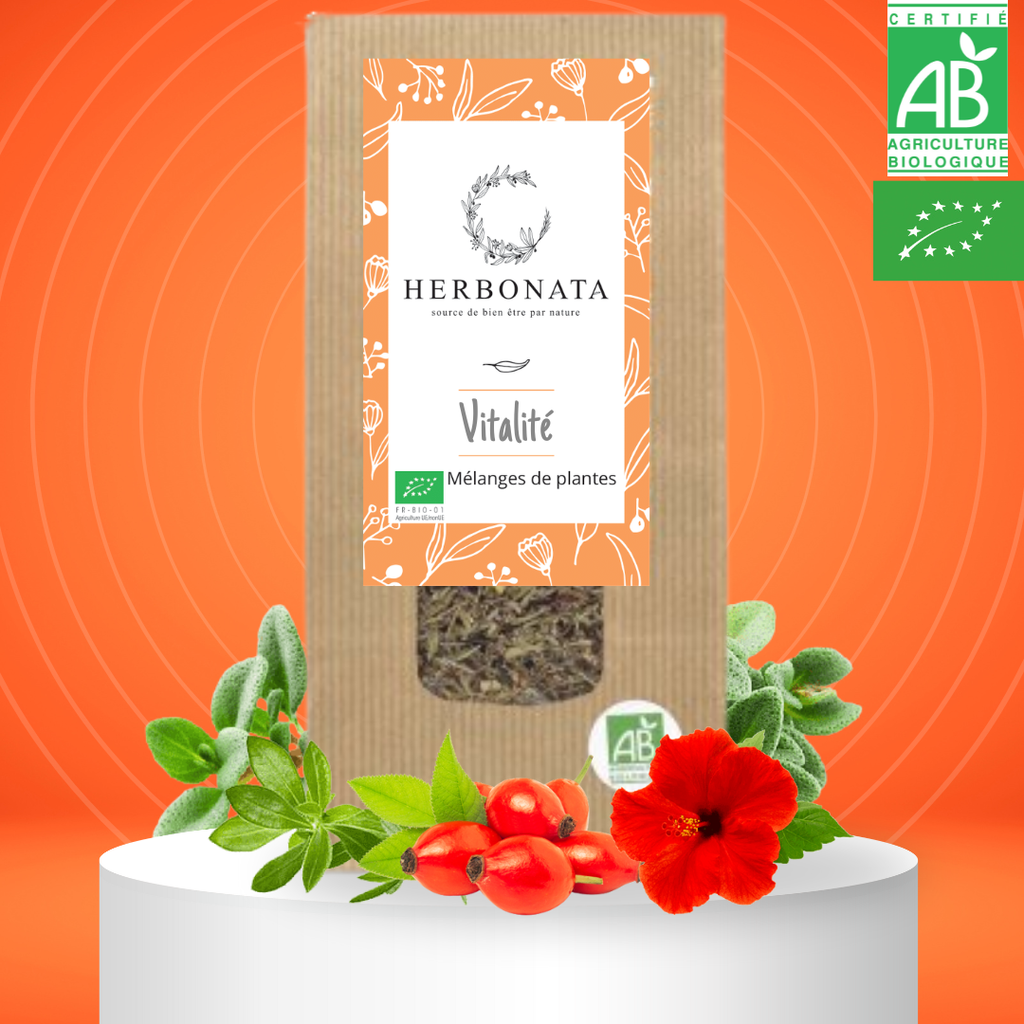Tisane Vitalité Bio - plantes en Vrac | Herbonata